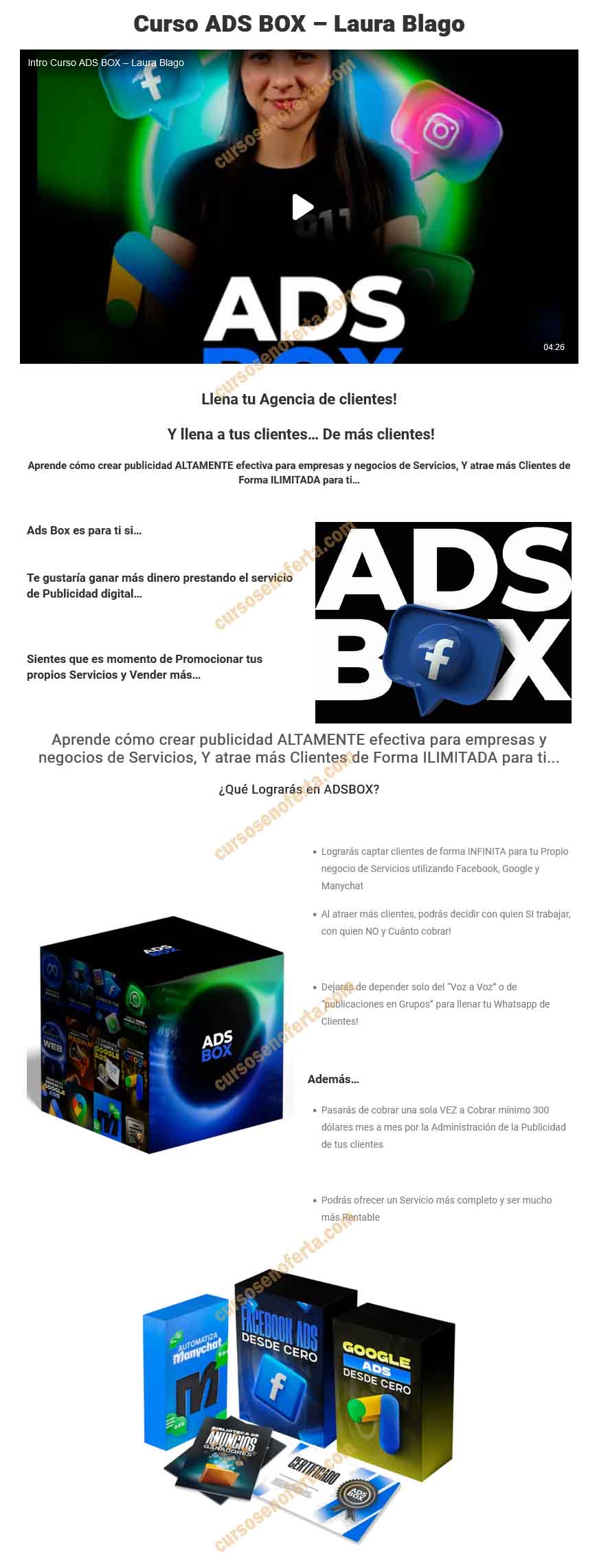 Ads Box - Laura Blago - cursosenoferta.com